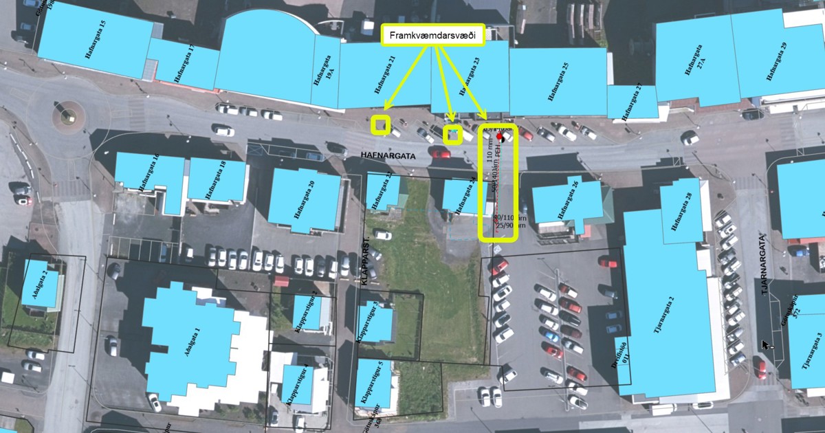 Framkvæmdir við Hafnargötu í Keflavík dagana 10.-21. mars - HS Veitur